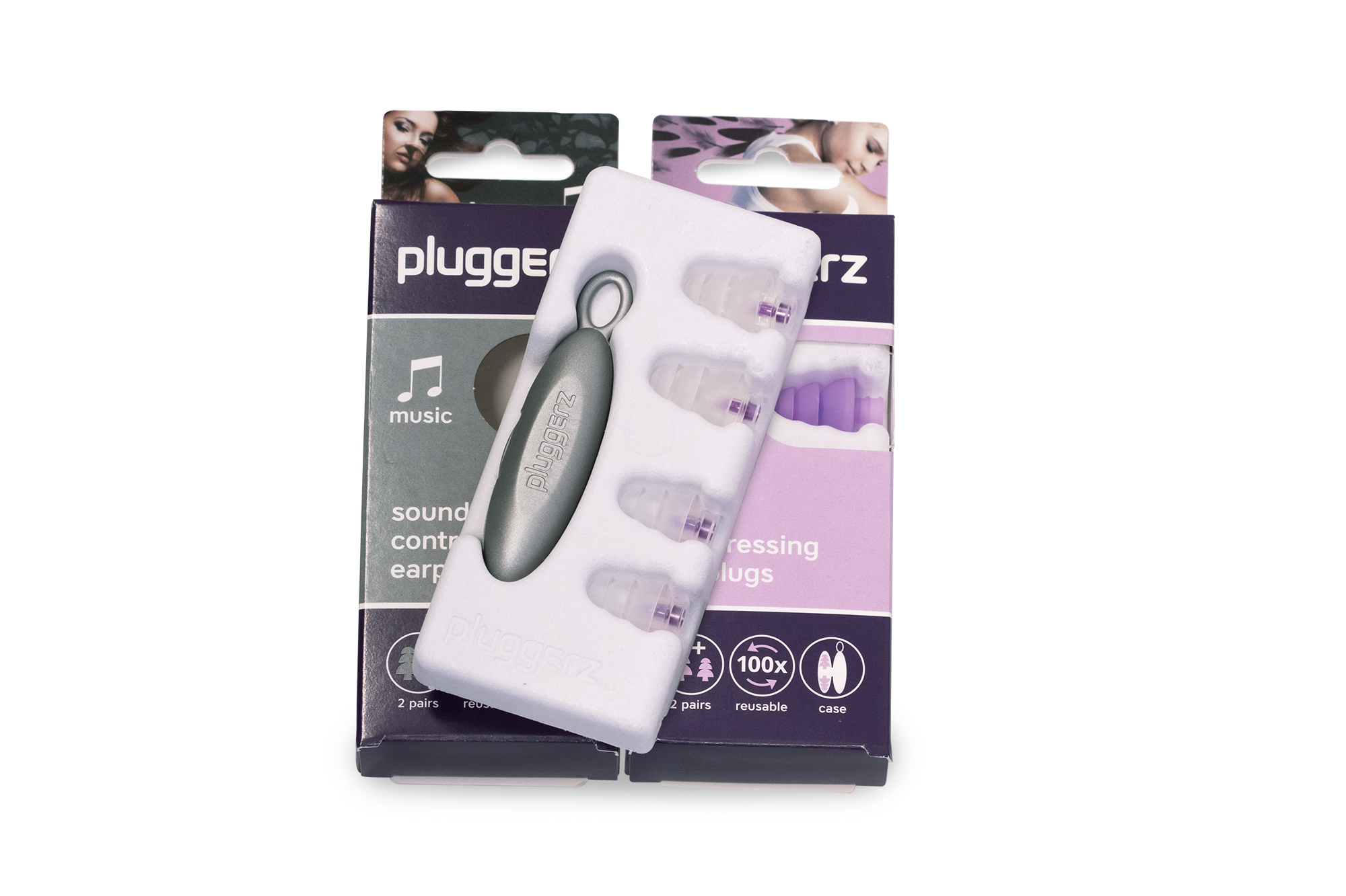 Sustainable packaging for Pluggerz Earplugs - Paperfoam