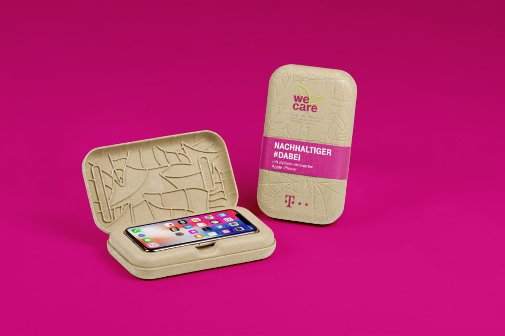 Mobile box packaging design for T-Mobile - Paperfoam