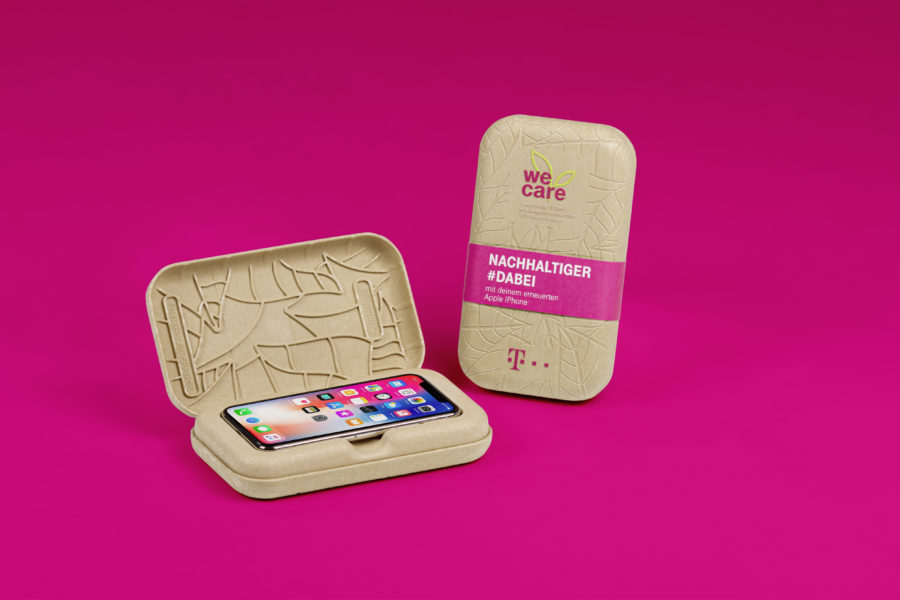 Mobile box packaging design for T-Mobile - Paperfoam
