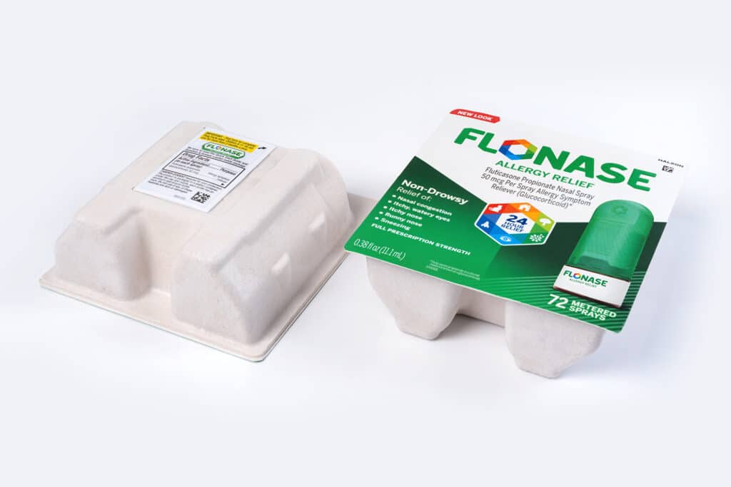 Plastic-Free Blister Pack for Flonase - Paperfoam